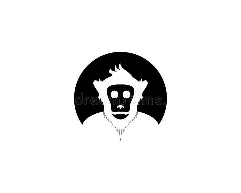 Monkey Icon Logo Design Vector Illustration Stock Vector - Illustration ...