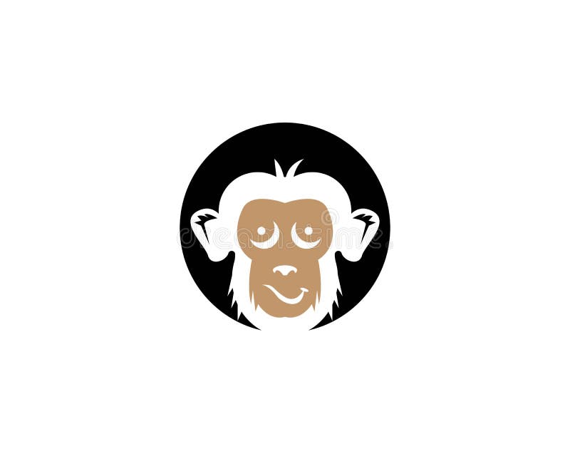 Monkey Icon Logo Design Vector Illustration Stock Vector - Illustration ...