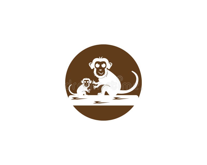 Monkey Icon Logo Design Vector Illustration Stock Vector - Illustration ...