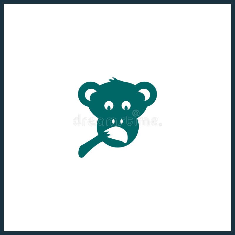 Monkey Icon Vector Icon Monkey Simple Icon Stock Illustration ...