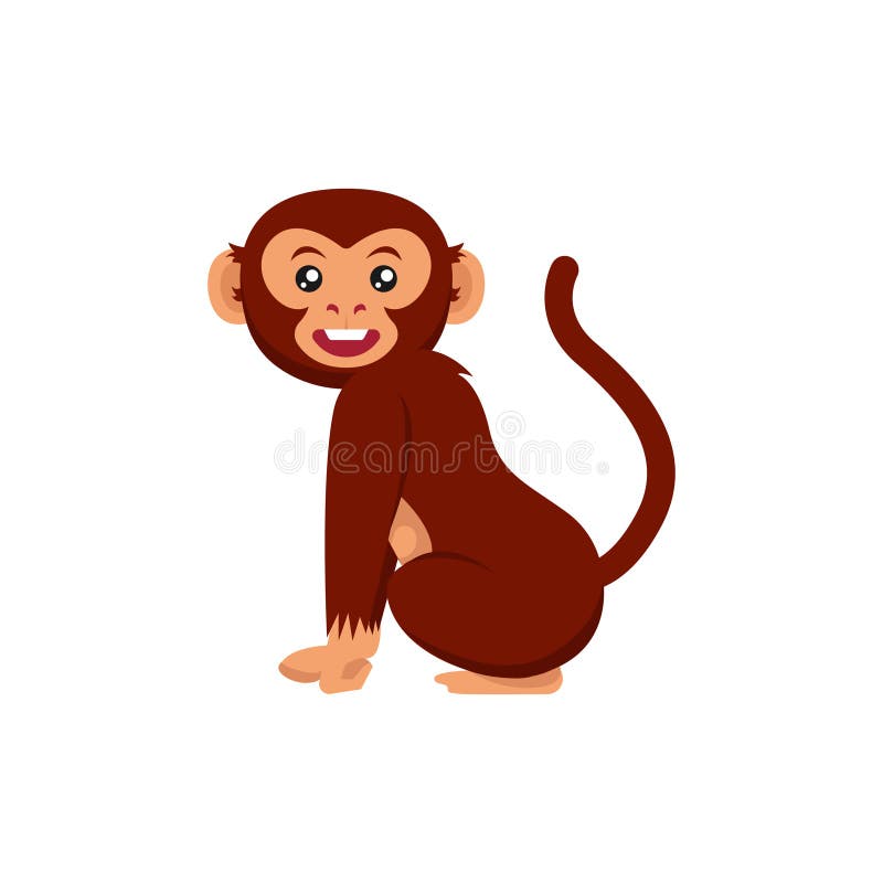 Cute Orang-utan Vector Illustr Stock Vector - Illustration of ...
