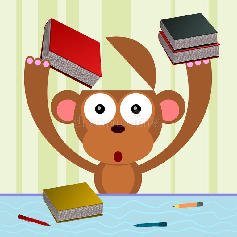 Monkey Books Stock Illustrations – 601 Monkey Books Stock Illustrations ...