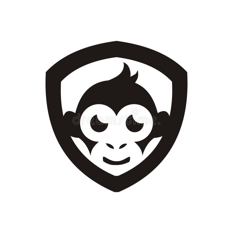 Monkey Logo Design Inspiration Stock Vector - Illustration of cartoon ...