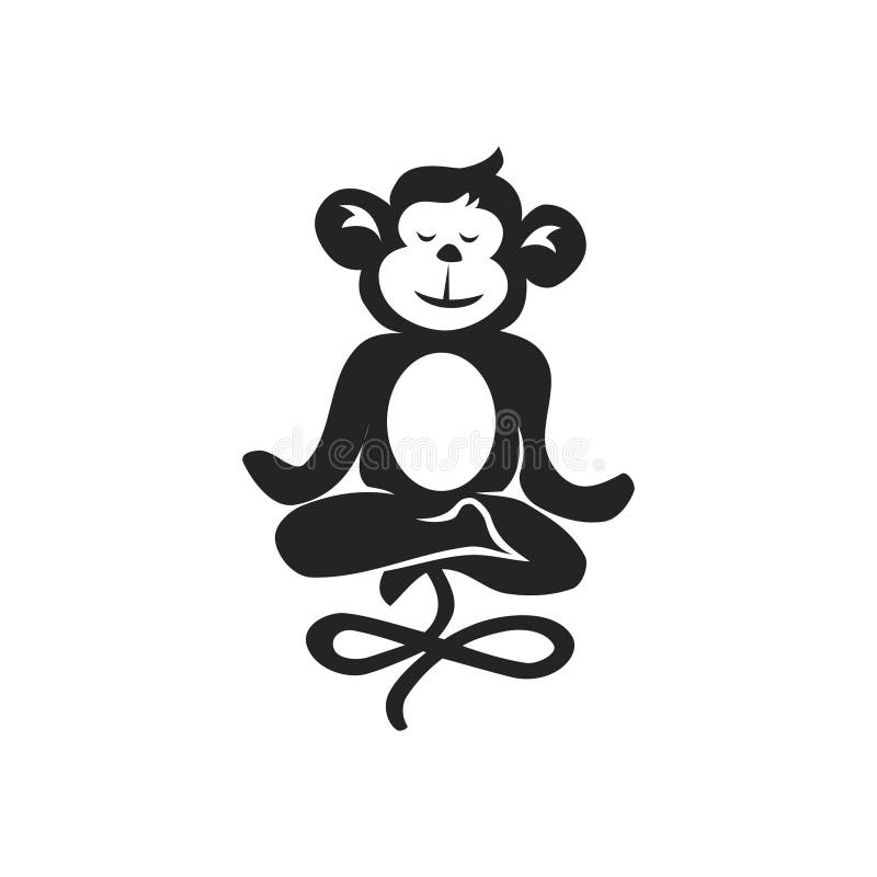 Monkey Logo Template Isolated. Brand Identity. Icon Abstract Vector ...