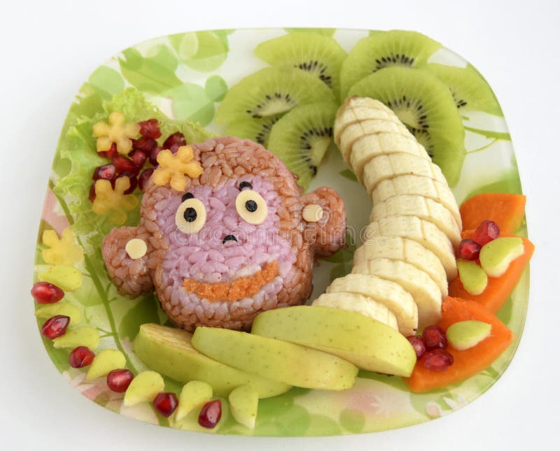 The monkey is made of rice stock image. Image of pink - 79774353
