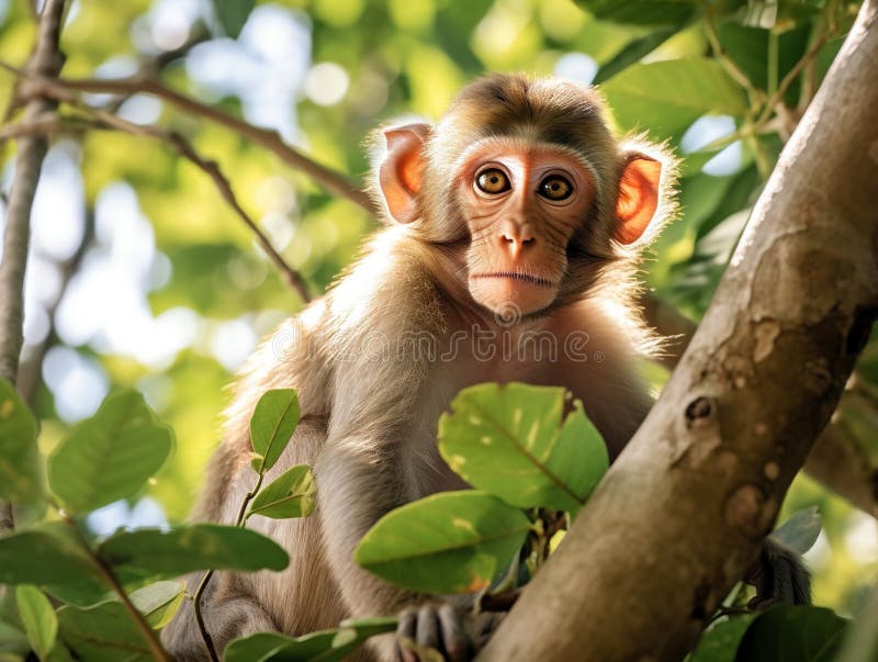 Monkey stock illustration. Illustration of rhesus, imagine - 293707651
