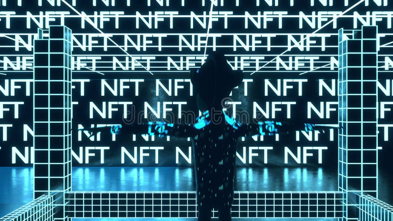 NFT ape monkey crypto art stock video. Video of trade - 257681463