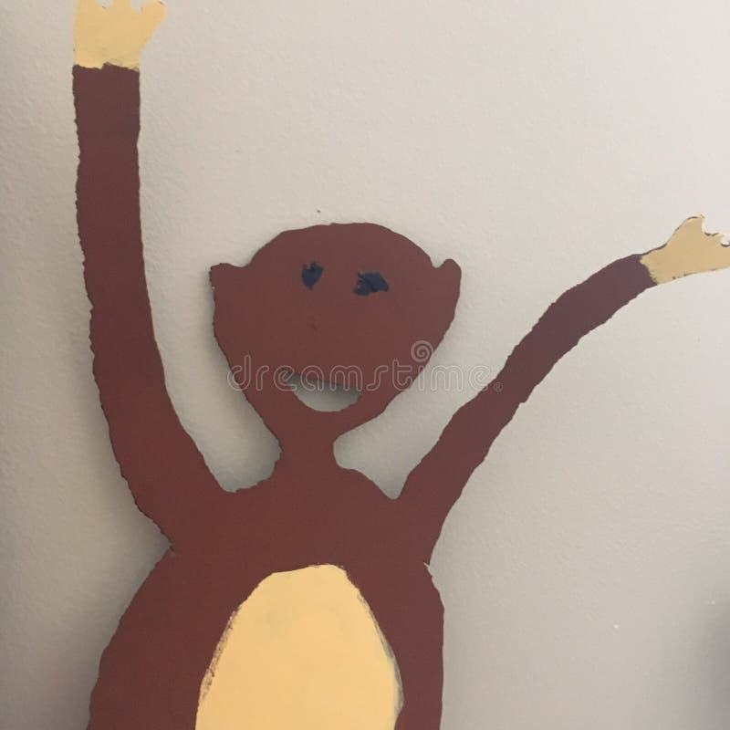 Monkey paper project stock photo. Image of cute, monkey - 94323608