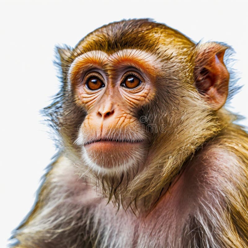 Monkey Picture with Natural Scenery Stock Illustration - Illustration ...