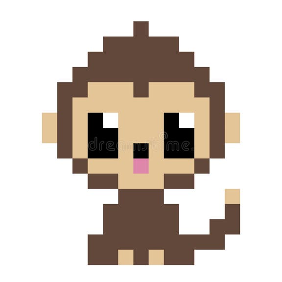 Pixel Art Monkey Animation Stock Illustrations – 21 Pixel Art Monkey Animation Stock ...