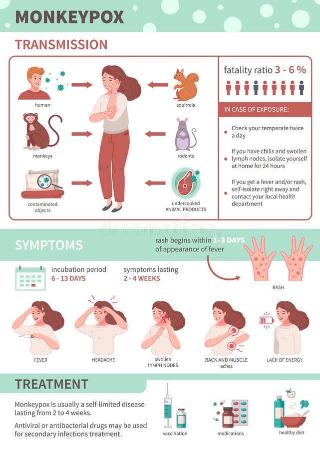 Monkeypox Virus Infographics Stock Vector - Illustration of disease ...