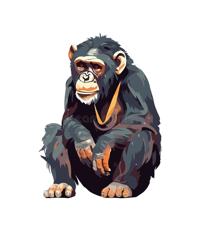 Monkey primate animal stock vector. Illustration of funny - 276977352