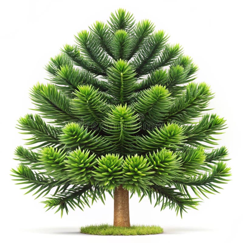 Monkey Puzzle Tree Isolated on Transparent Background Stock ...