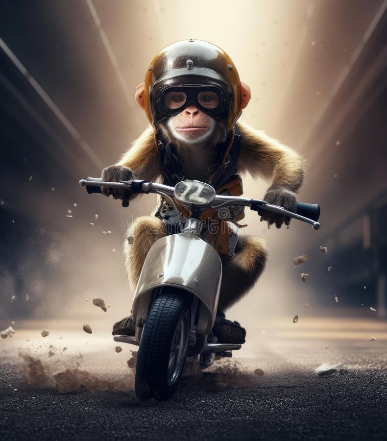 Monkey Motorcycle Stock Illustrations – 454 Monkey Motorcycle Stock ...