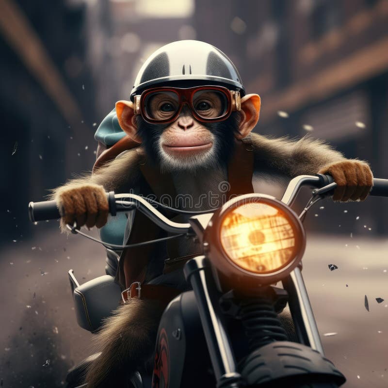 Monkey Motorcycle Stock Illustrations – 464 Monkey Motorcycle Stock ...