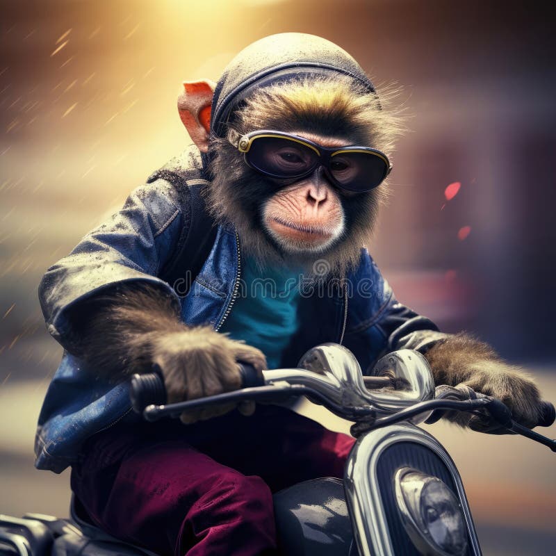 Monkey Motorcycle Stock Illustrations – 464 Monkey Motorcycle Stock ...