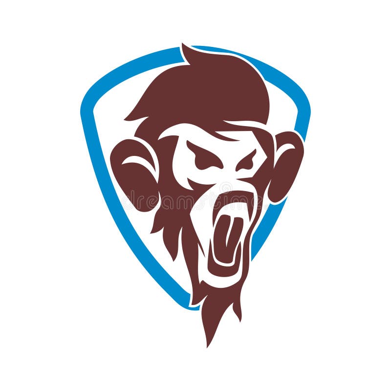 Monkey Shield Stock Illustrations – 300 Monkey Shield Stock ...