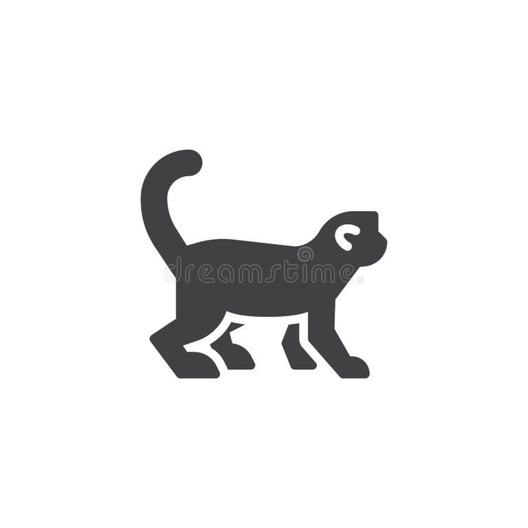 Monkey Side View Vector Icon Stock Vector - Illustration of small ...