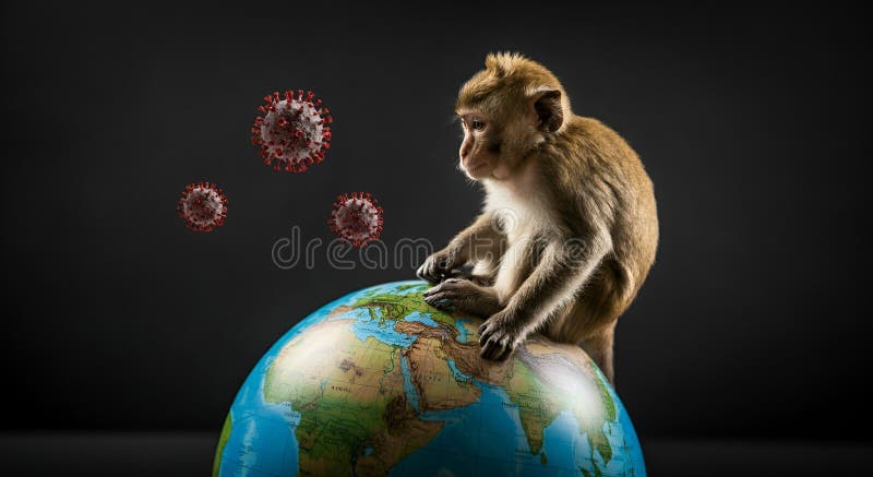 Monkeypox virus stock illustration. Illustration of text - 334689130