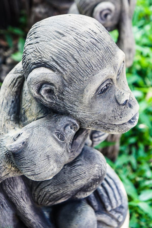 Monkey statue stock image. Image of indigenous, indian - 42804263