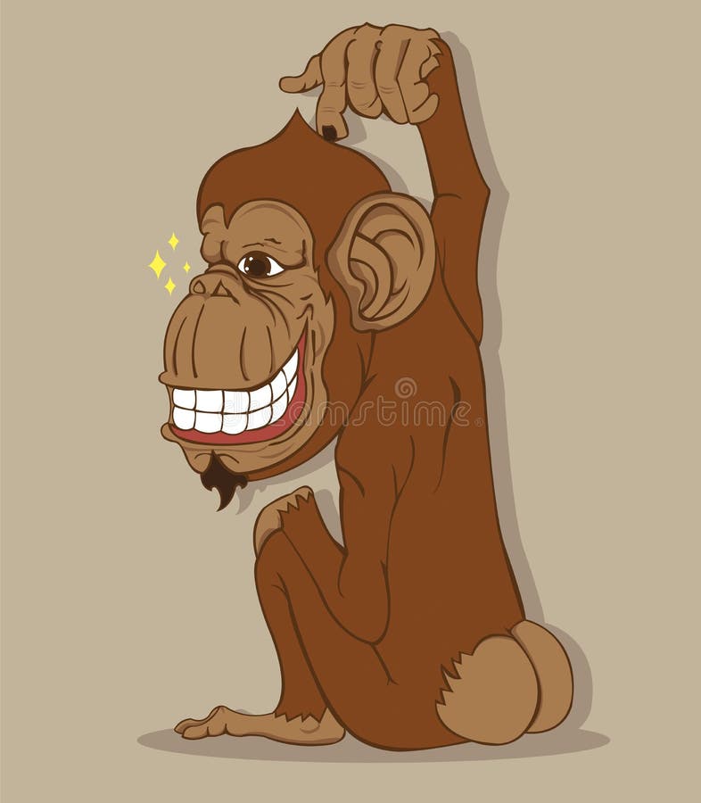 Zen Monkey stock illustration. Illustration of yoga, cartoon - 11116208
