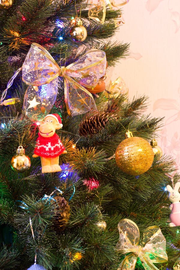 The monkey stock photo. Image of christmas, noel, yule - 63998688