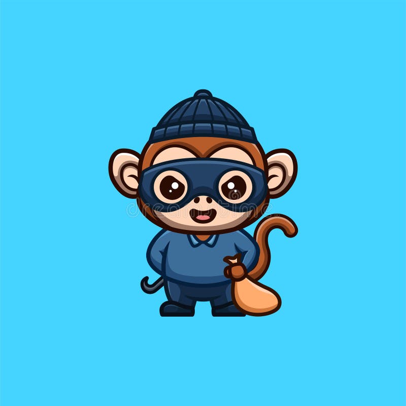 Gangster Monkey Cartoon