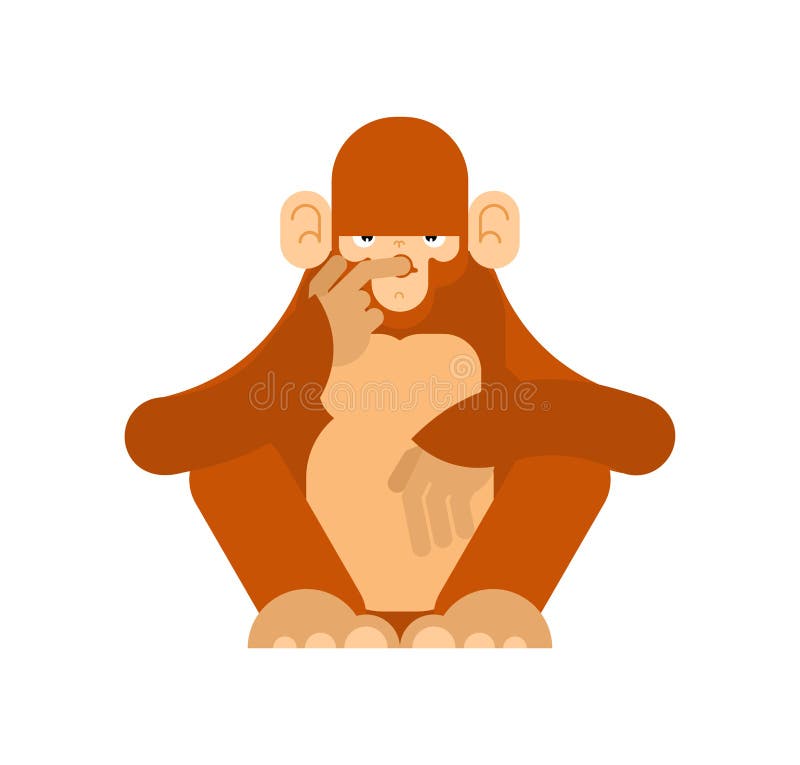 Thinking Chimp Stock Illustrations – 96 Thinking Chimp Stock ...