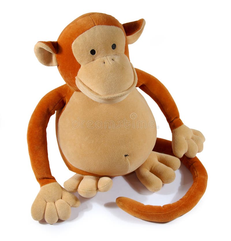 Monkey Toy Animal stock image. Image of monkey, white - 5766791