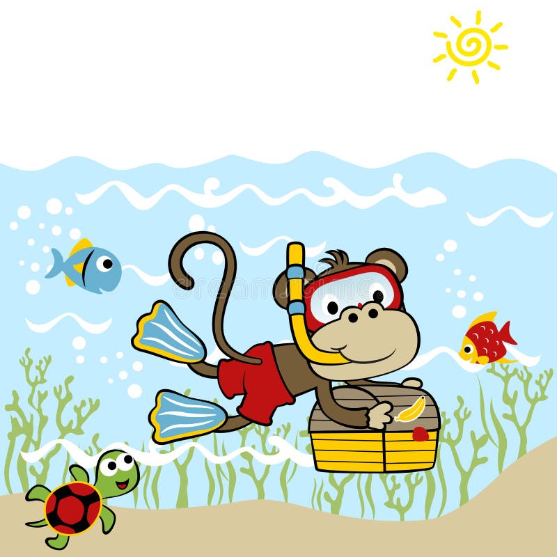 Monkey Diving Stock Illustrations – 209 Monkey Diving Stock ...