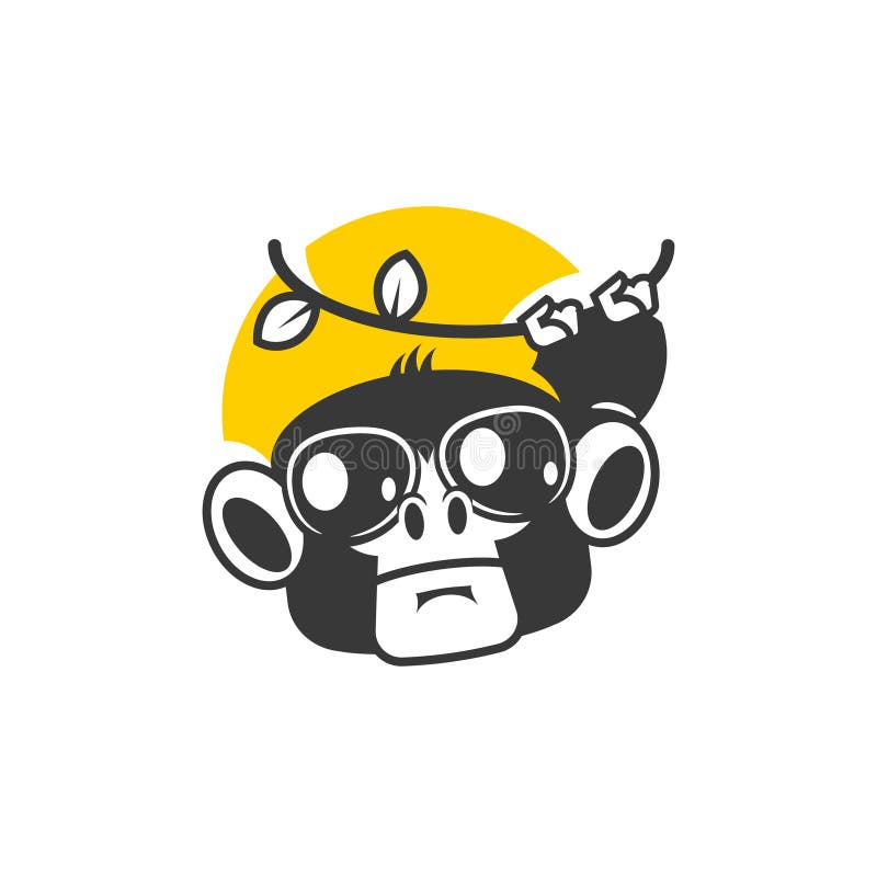 Monkey Vector Flat Icon. Isolated Monkey Illustration Stock Vector ...