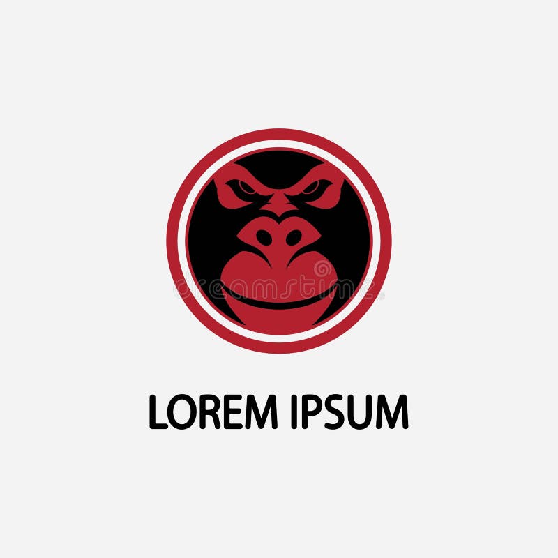 Monkey Vector Illustration Design Icon Logo Stock Vector - Illustration ...