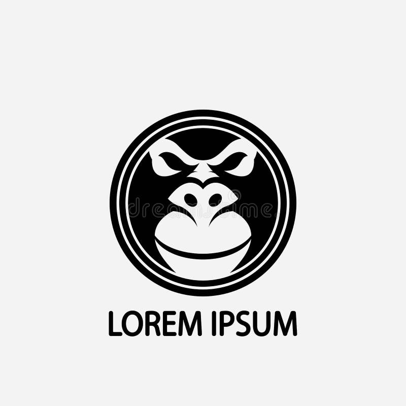 Monkey Vector Illustration Design Icon Logo Stock Vector - Illustration ...