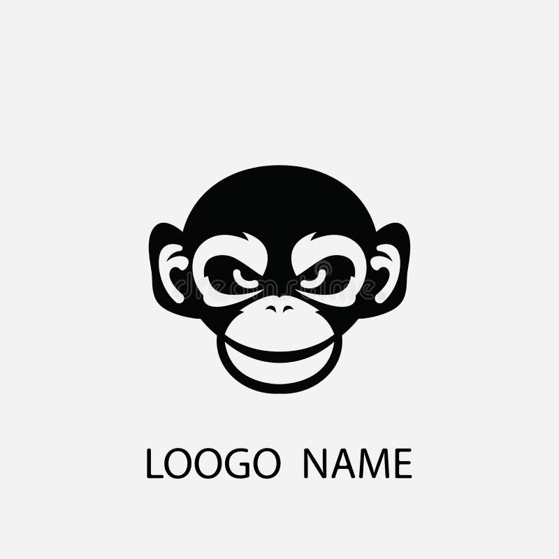 Monkey Vector Illustration Design Icon Logo Stock Vector - Illustration ...