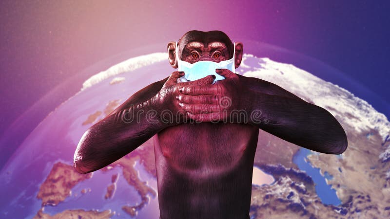 Monkey with the Earth in Hands - Paraphrase of the Famous Geoglyph of ...