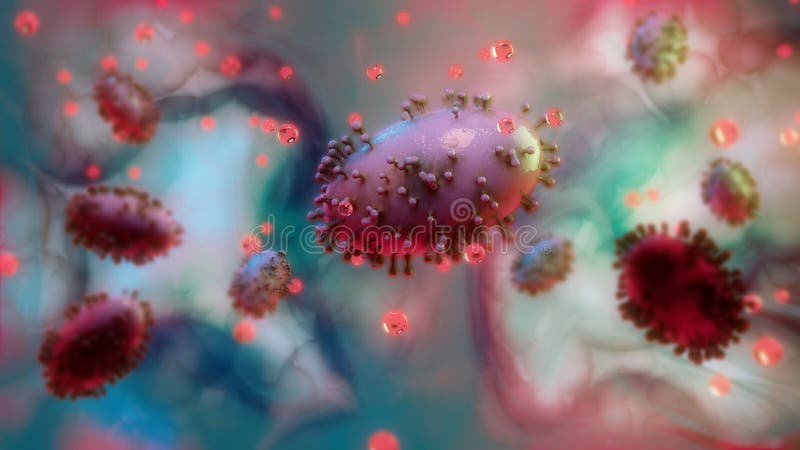 Monkeypox, Smallpox. Virus Seen Under the Microscope. Public Health ...