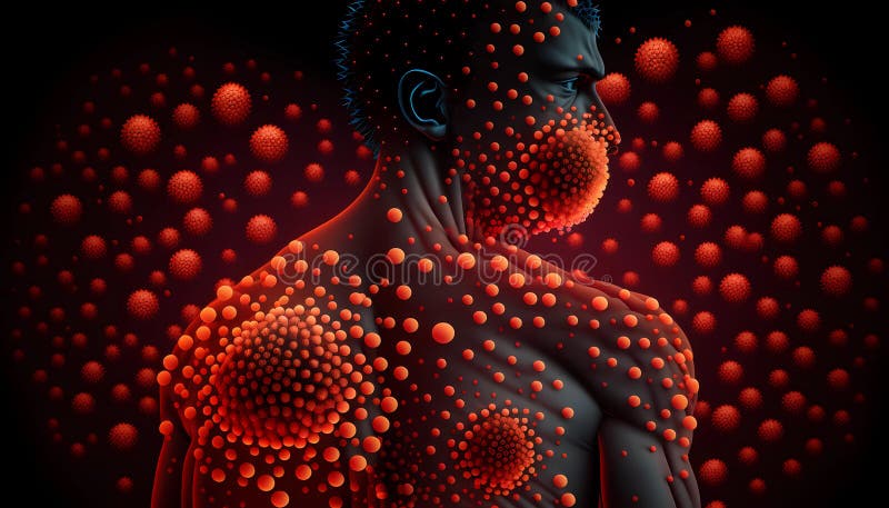 Monkeypox Virus that Can Infect Human, Monkey Pox. 3d Illustration ...