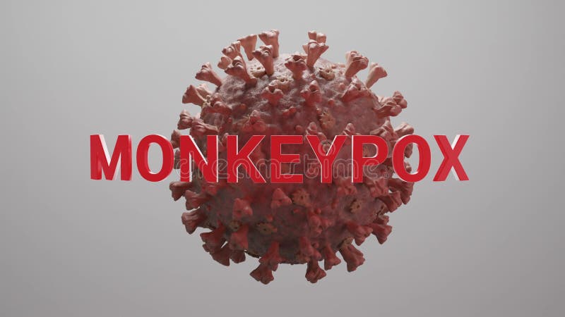 Monkeypox Virus 3D Rotating on White Isolated Background Stock Footage ...
