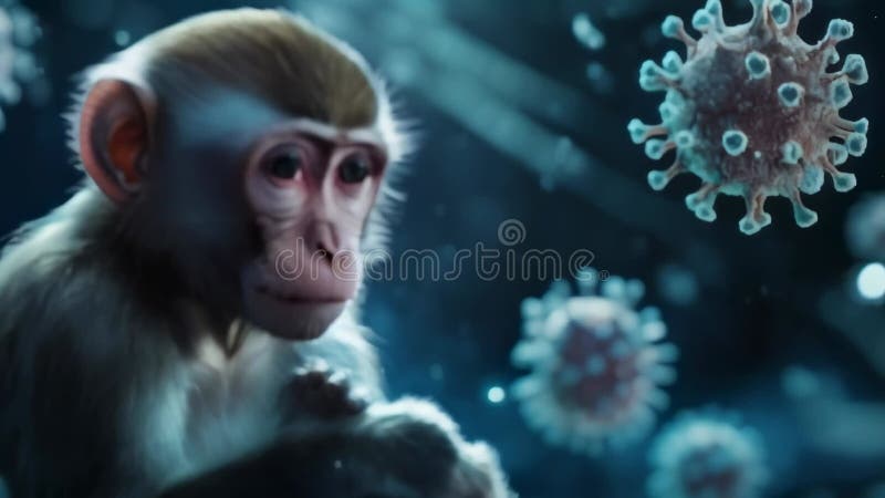 Monkeypox Virus Infecting Monkey, Spread of Zoonotic Disease Stock ...