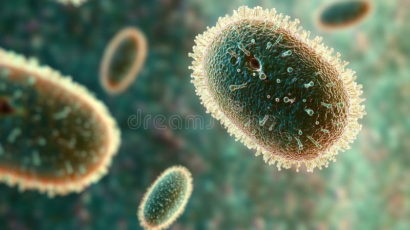 Monkeypox Virus Particles Under Microscope Stock Image - Image of ...