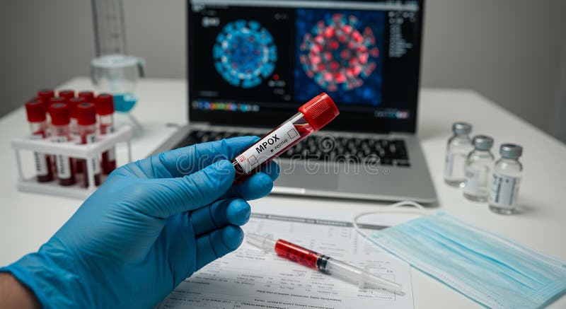 Monkeypox Virus: Positive Blood Test Result in Lab Setting Stock Photo ...