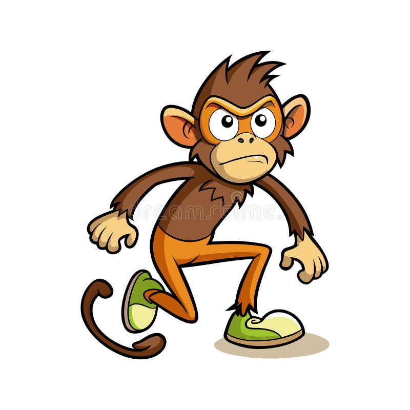 Monkeys Dying Debate Adventure Stock Vector - Illustration of action ...