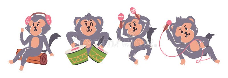 Monkeys Band Stock Illustrations – 24 Monkeys Band Stock Illustrations ...