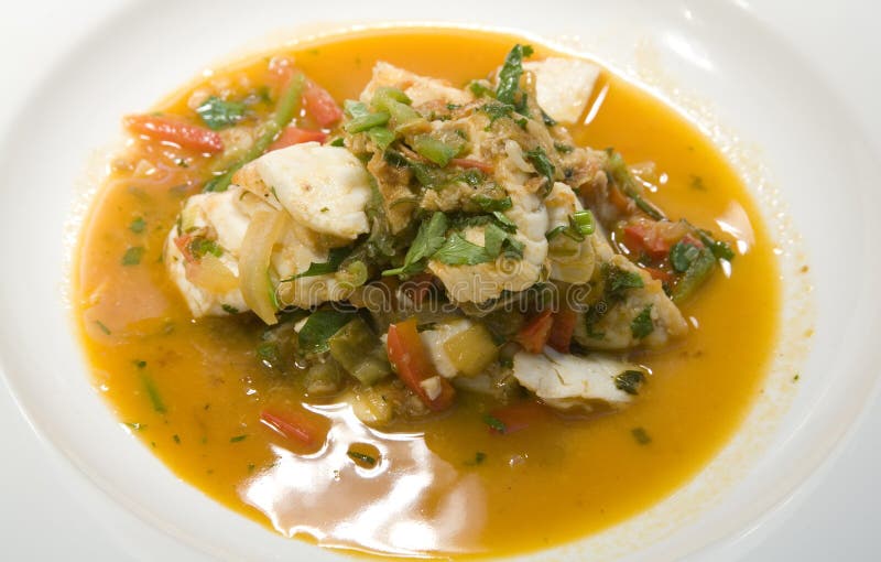Monkfish stew stock photo. Image of stew, plate, tasteful - 5996702