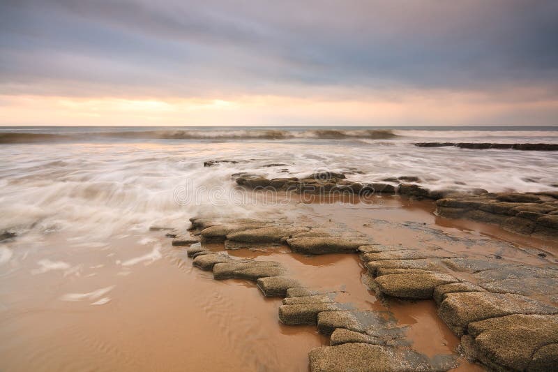 Monknash beach, Wales, UK. stock photo. Image of rocks - 47525690