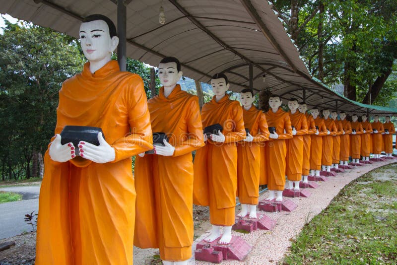 Monks alms round stock image. Image of prayer, faith - 35858697
