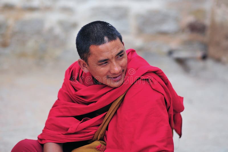 Monks in Tibet editorial stock photo. Image of monk, lamasery - 55542108