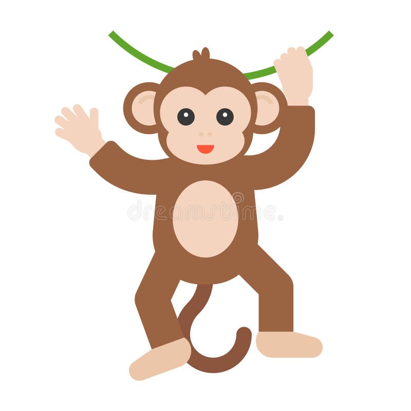 Mono con el vino ilustración del vector. Ilustración de icono - 106254950