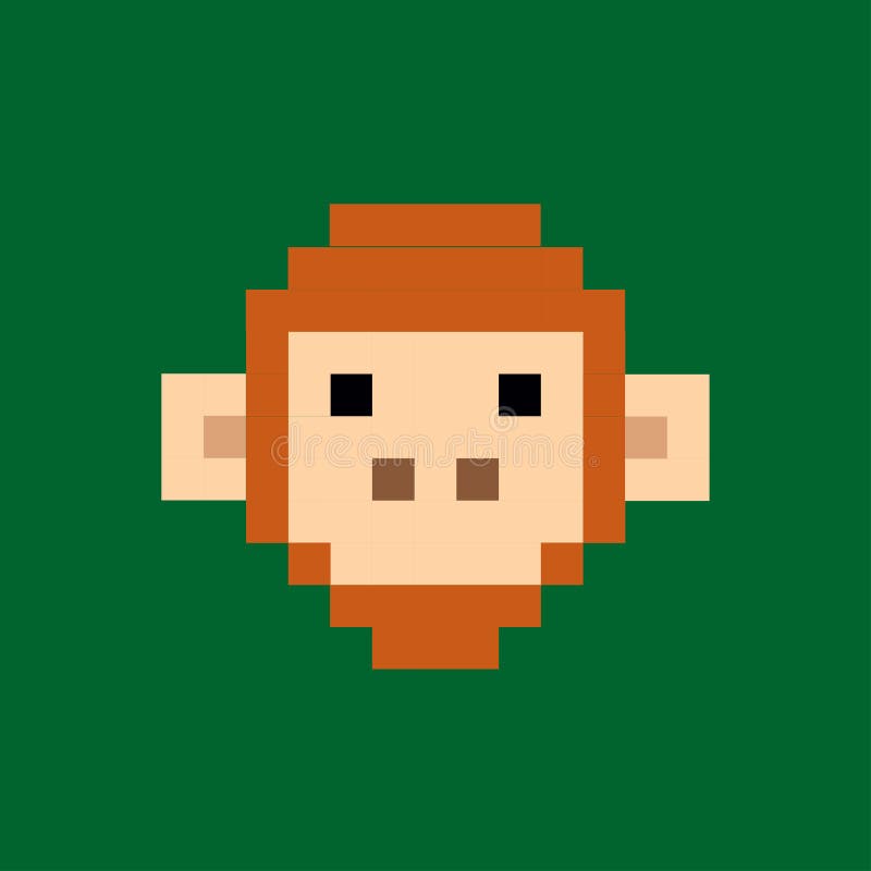 Pixel Arte Mono Jugar Fútbol Ilustración del Vector - Ilustración de ...