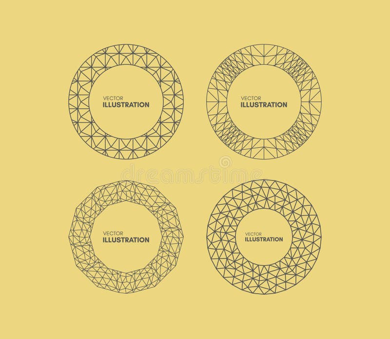 Mono Line Frame with Place for Text. Can Be Used for Business ...